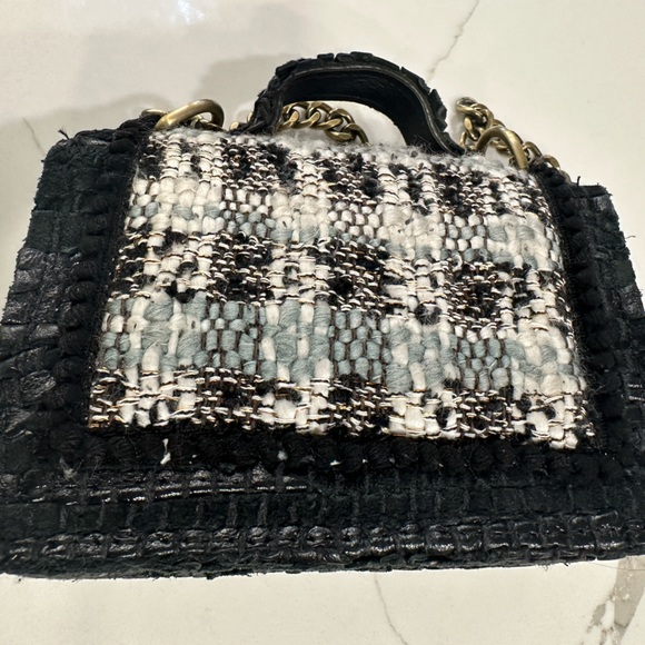 Kooreloo | Bags | Authentic Kooreloo Tweed And Black Crossbody Bag | Poshmark